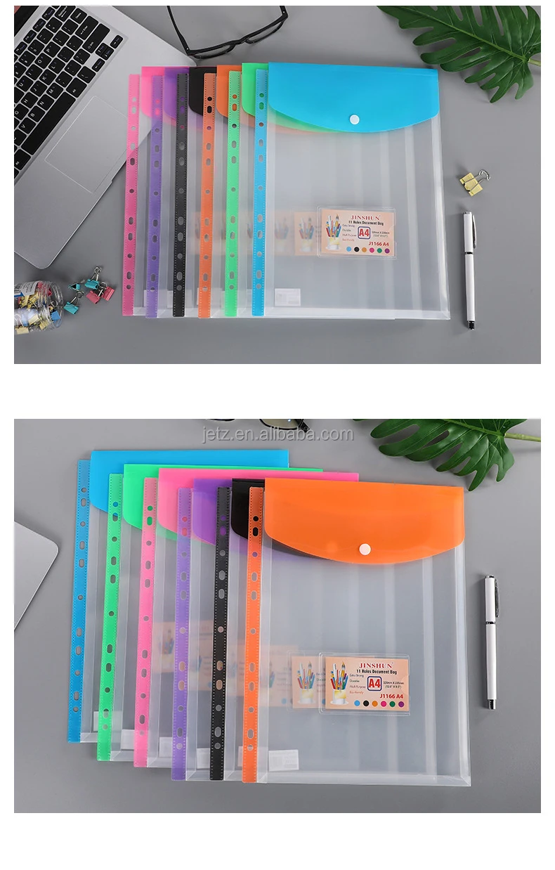 A4 Clear Transparent Plastic Poly PP Document Envelopes