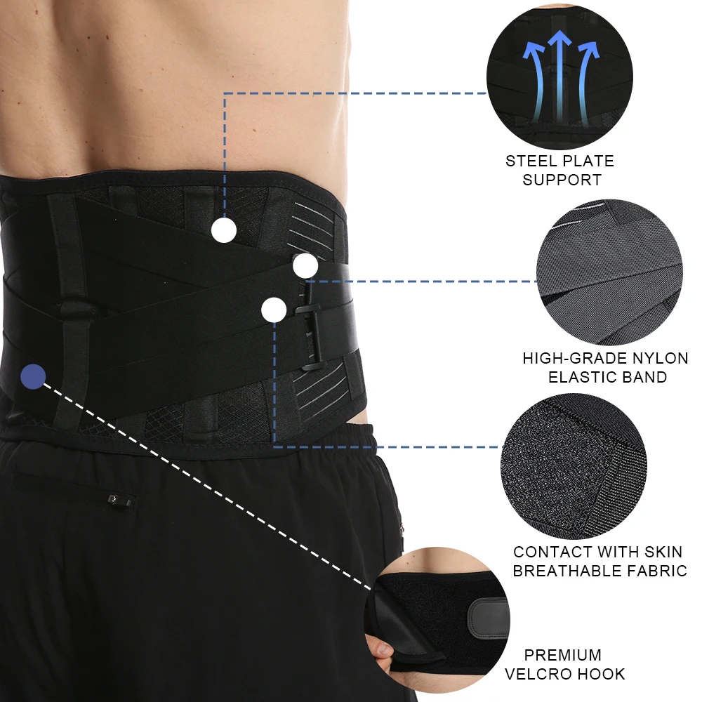 Hot Sell Custom Breathable Pain Relief Back Support Adjustable Working ...