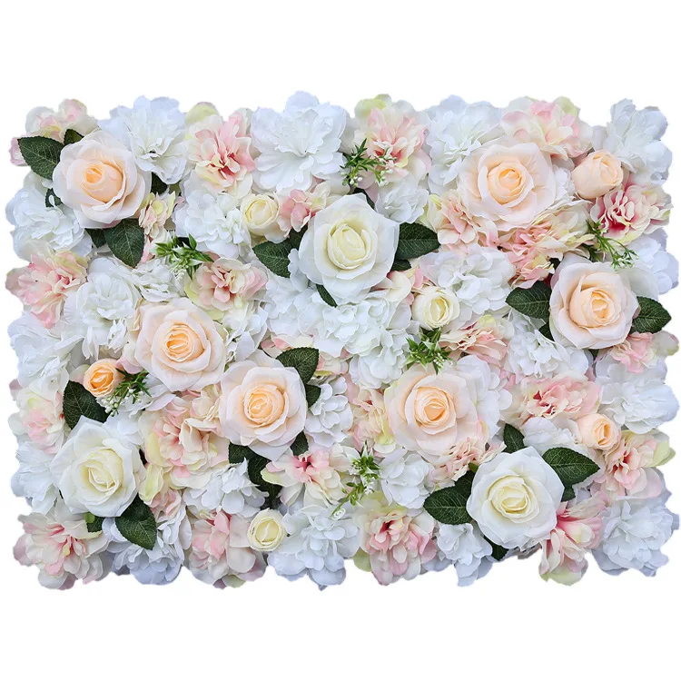 Custom Flower Wall Backdrop Artificial Flower Wall Panel For Decoration ...