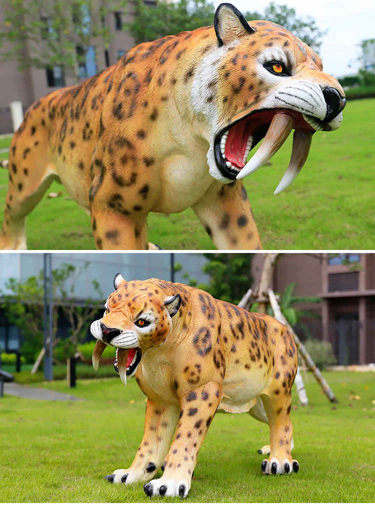Life Size Cheetah Statue Simulation Leopard Large Fiberglass Giant ...