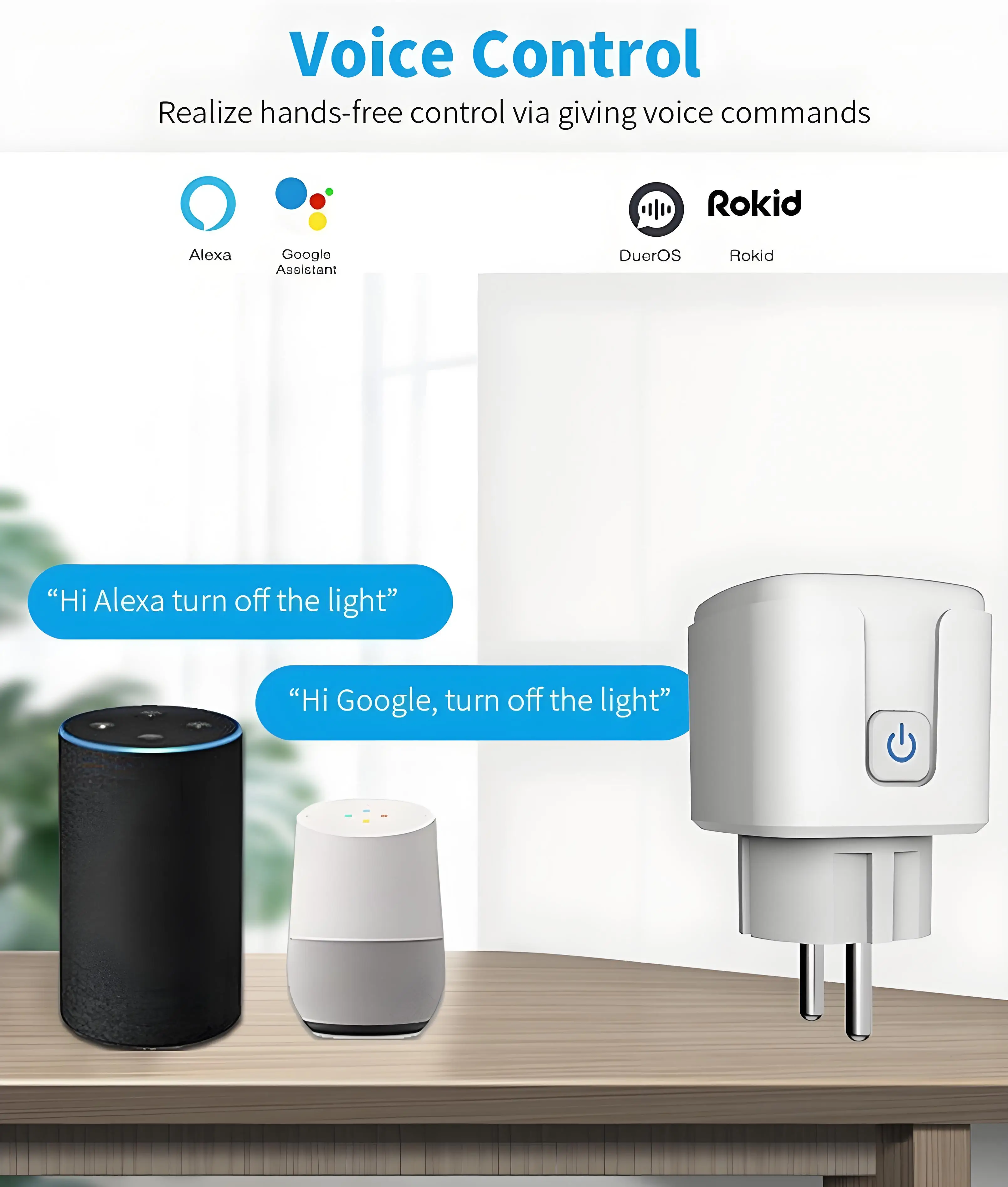 Tuya 16A/20A Smart Life Plug EU Plug Socket Alexa Google Assistant ...