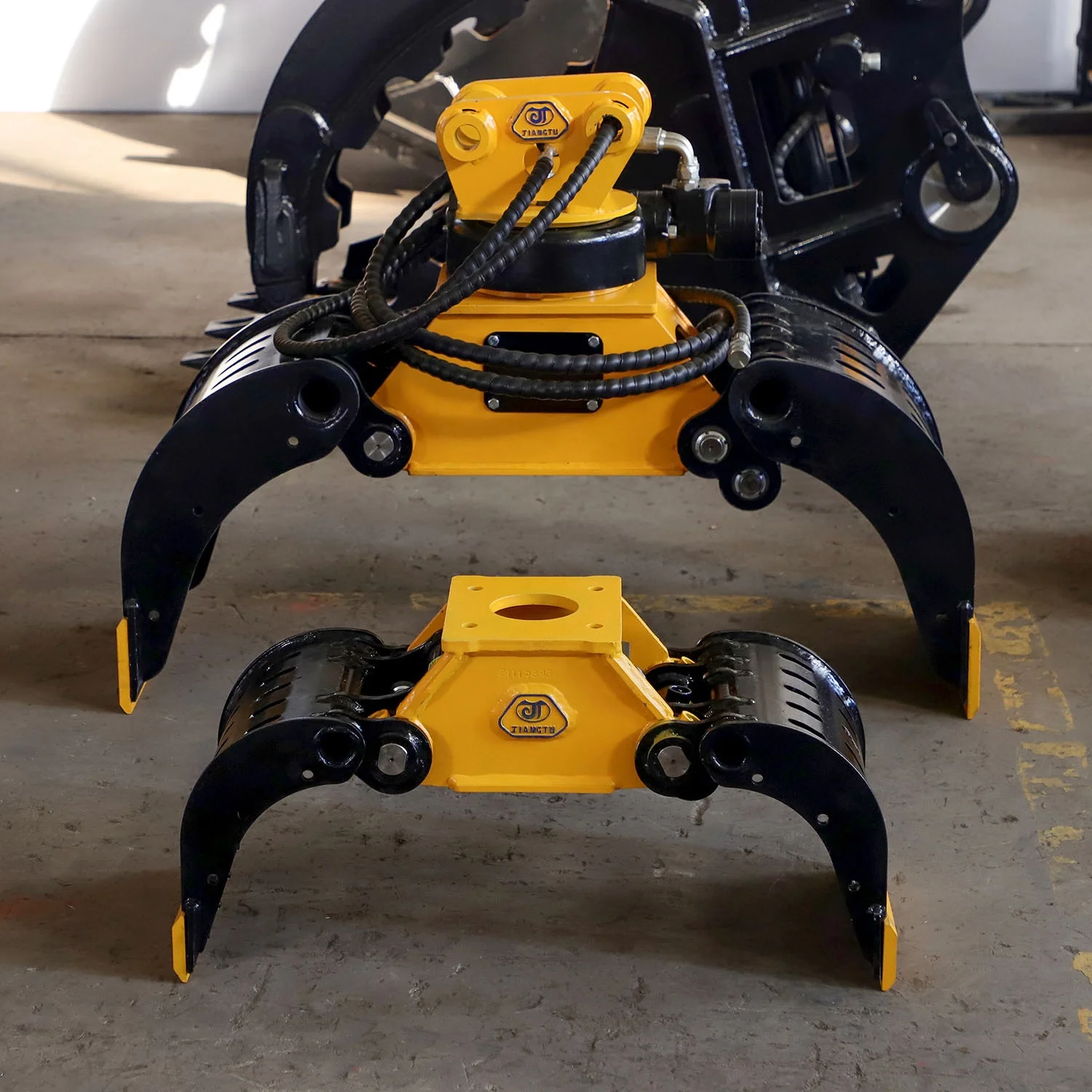 Excavator Demolition Hydraulic Rotating Grapple Scrap Metal Grab For ...