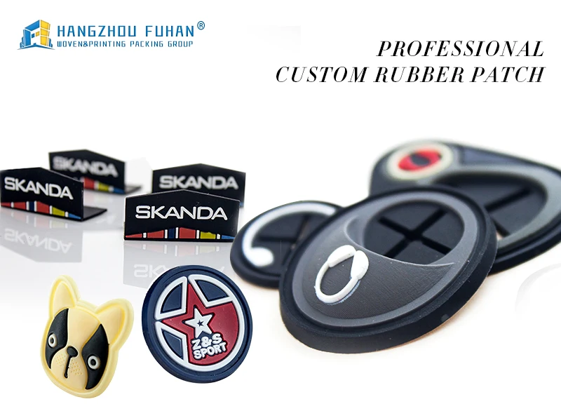 Custom Brand Logo Tiny Letters Silicone Labels Brand Logo Black Pvc ...