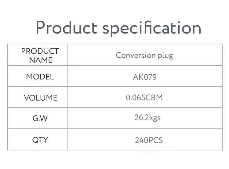 Akko Star Copper Universal Adapter Travel Wall Ac Power Plug Socket ...