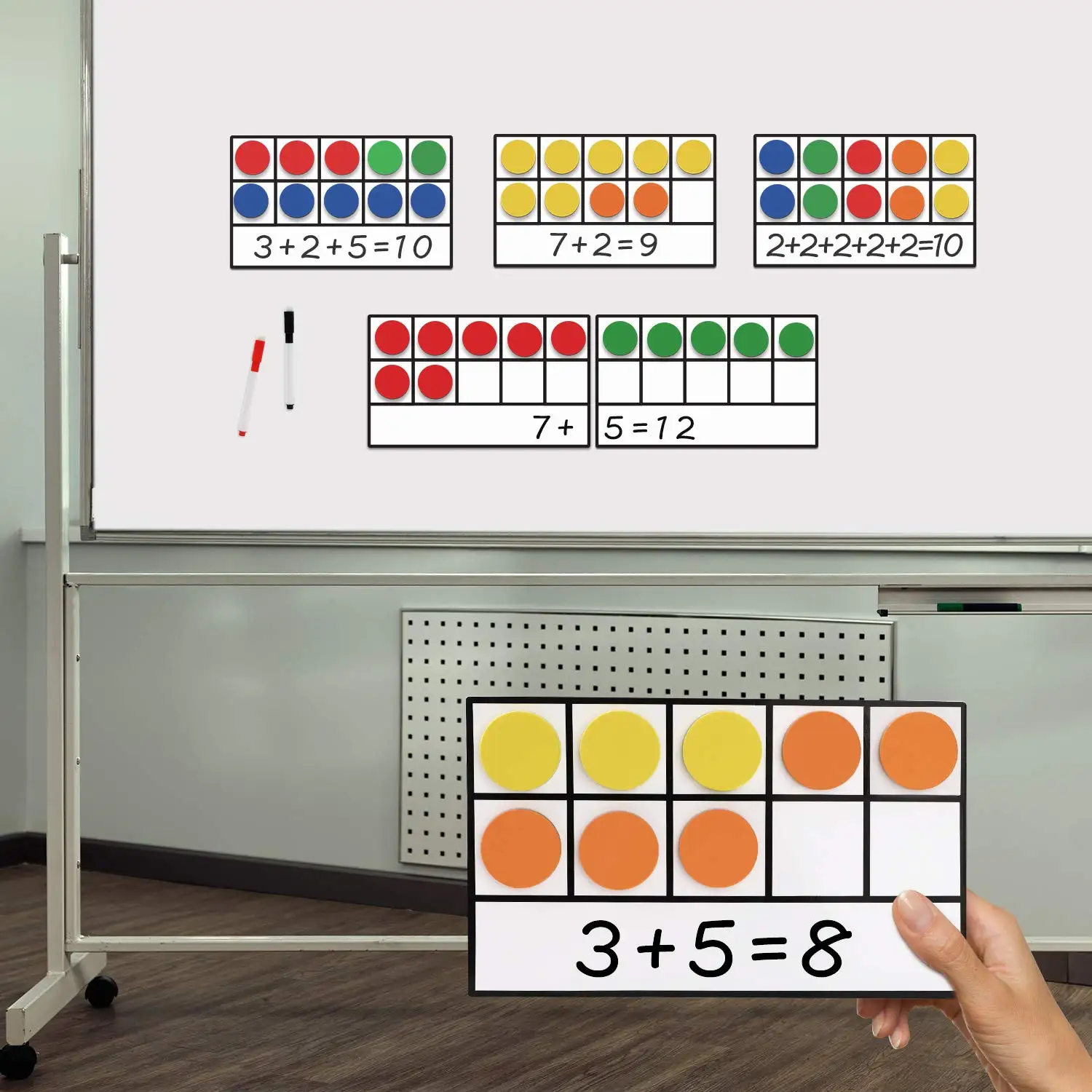 Magnetic Ten-Frame Set - Math Manipulative for Kids