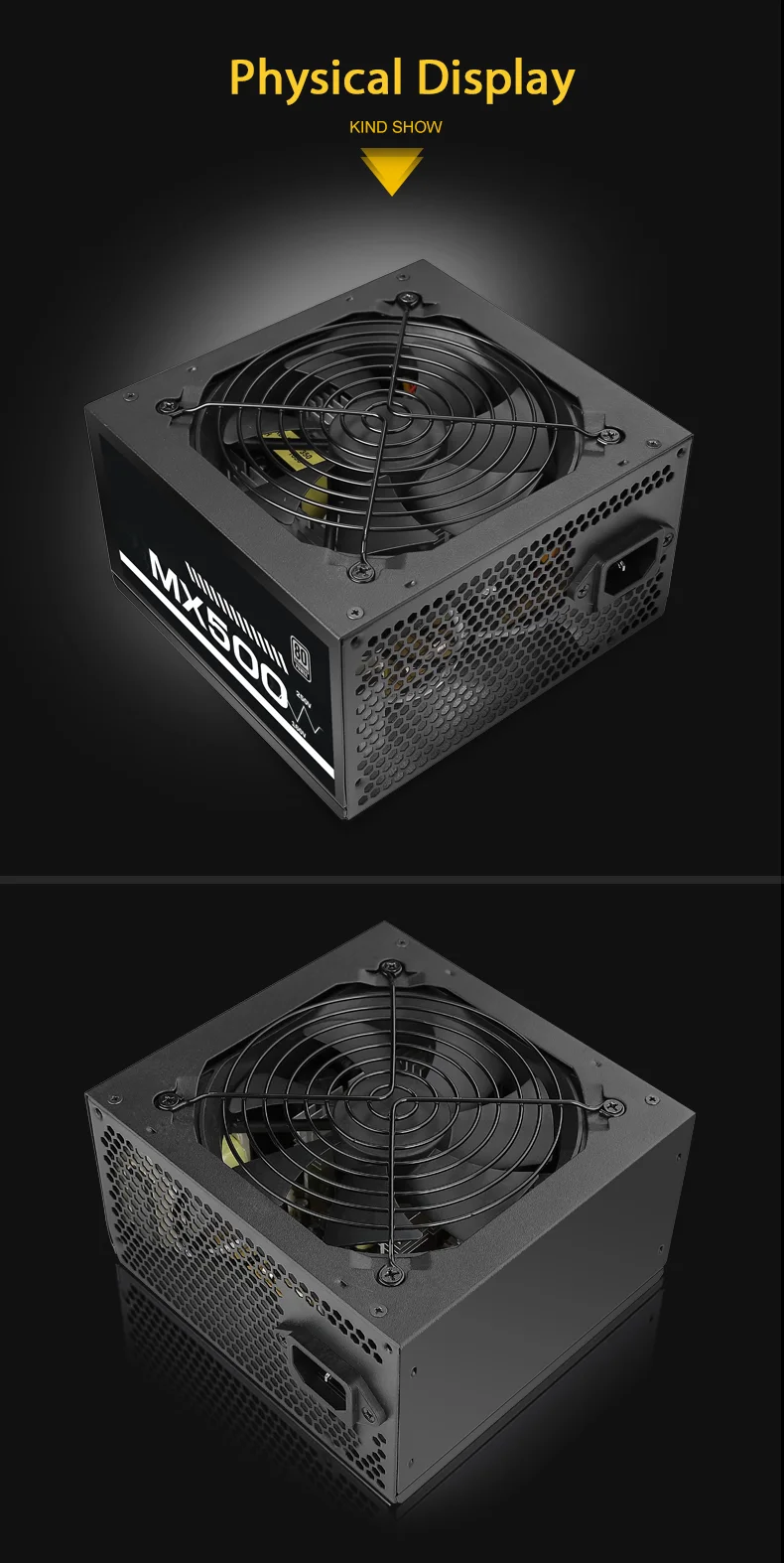 Oem Newest Style Gpu Atx Power Supply Computer Psu 500w Computer Case ...