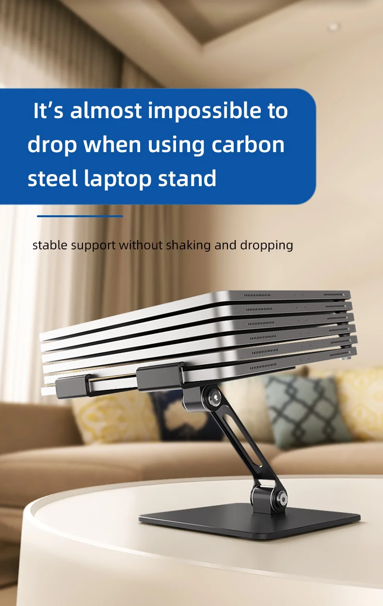 Height Adjustable Aluminum Stand for Ipad - Portable & Durable