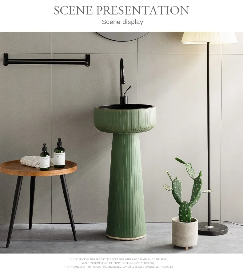 Shop Our Hot Sale Basin Free Stand One Piece Ceramic Sink