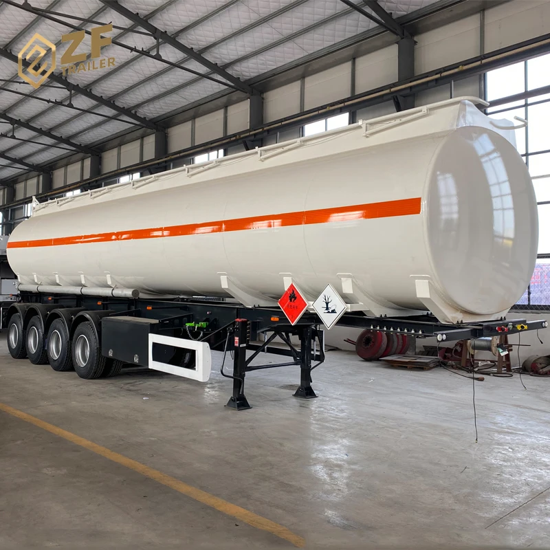 Factory Price 3 Axles Aluminum Tanker 3000L 40000l 45000 Liter Fuel Oil ...