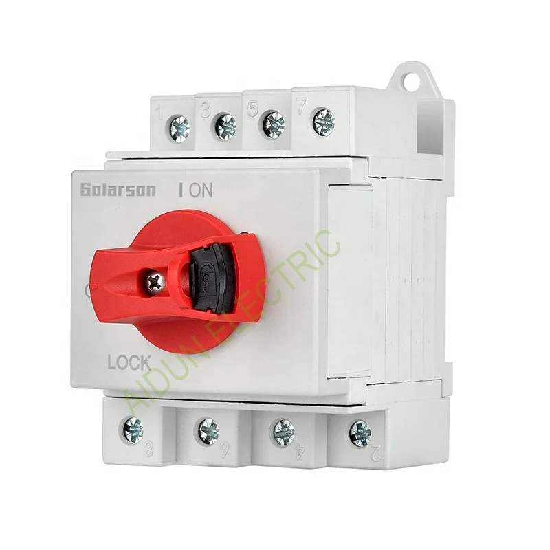 1000V DC Waterproof Solar Isolator Switch - 16A, 25A, 32A