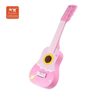 Children Fairy Musical Instrument 21 Inch Wooden Pink Kids Guitar Toy ...