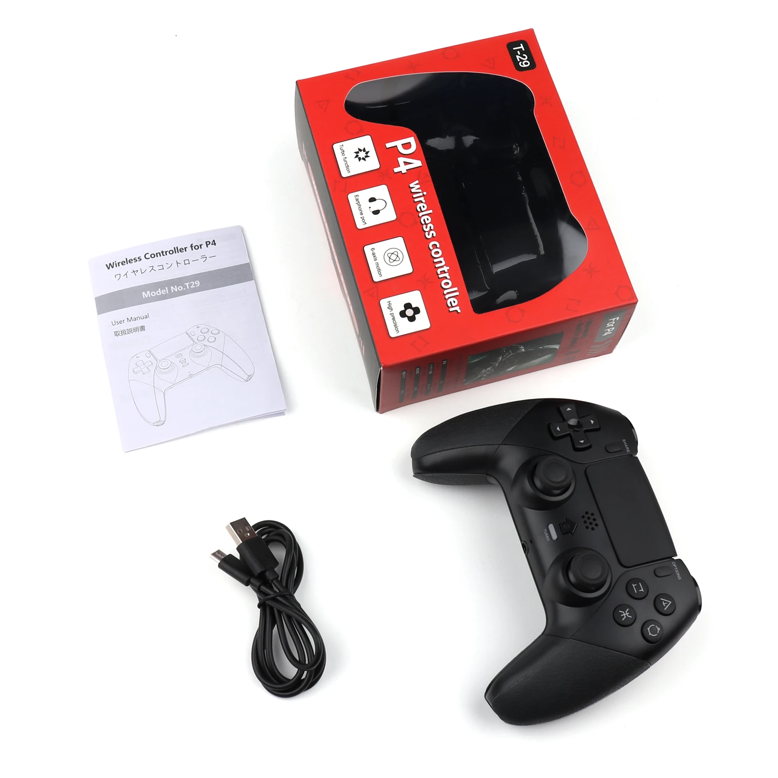 Bt Wireless Gaming Controller For P4 Console Pro Slim Controller ...