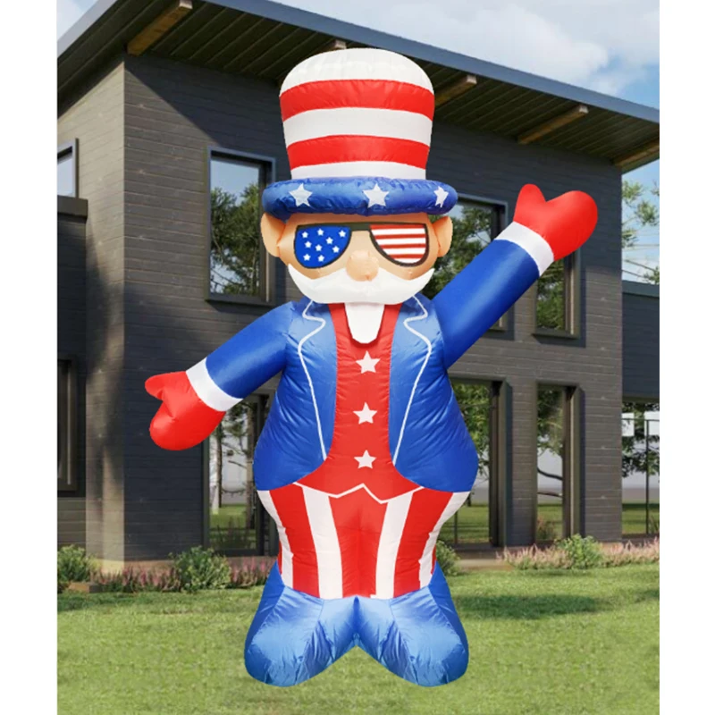 Oem Odm 5ft Patriotic Independence Day 4th Of July Inflatable Uncle Sam ...