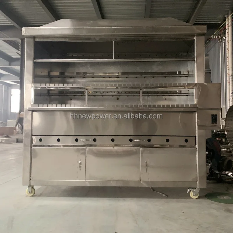 Fully Automatic Commercial Barrel Charcoal BBQ Machine