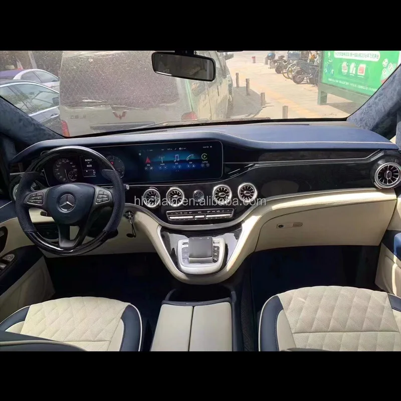 Upgraded Center Console Dashboard With 360 Panoramic Navigation Interior Modification Vito W447 ...