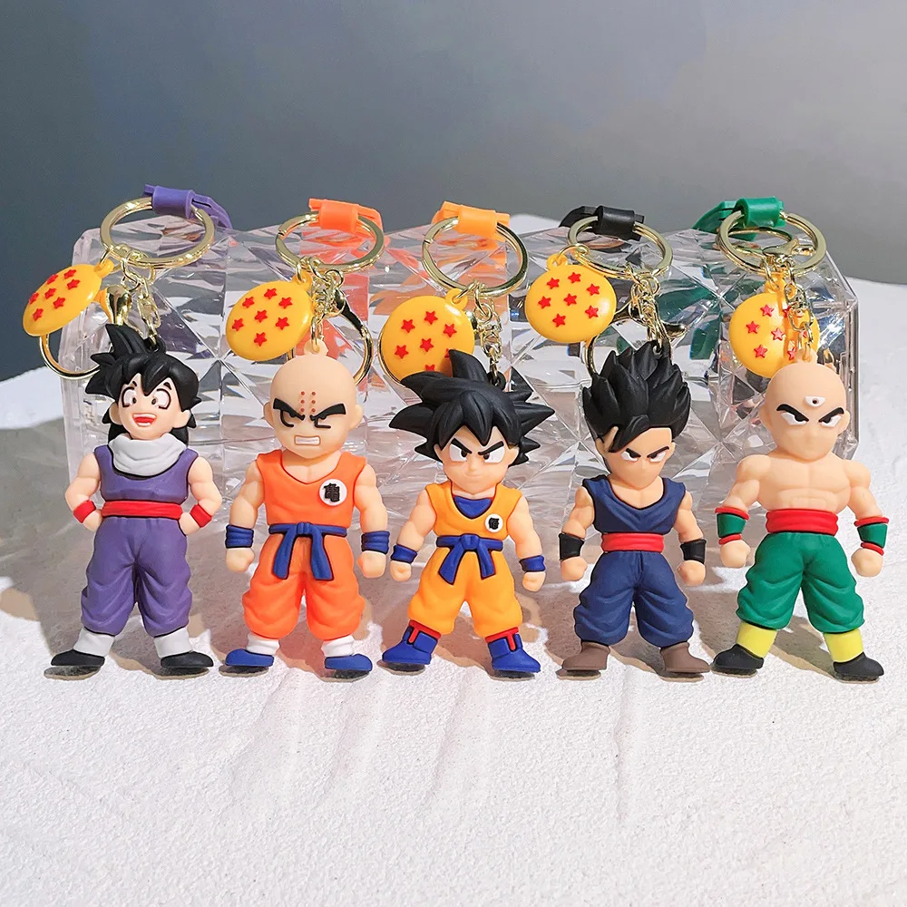 27 Designs Cartoon Figures Pvc Keychain Dbz Pvc Keychain Car Backpack ...