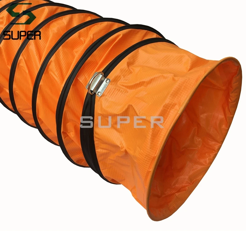 Yellow Color Air Conditioner Flexible Duct Hose With Zipper Connection ...