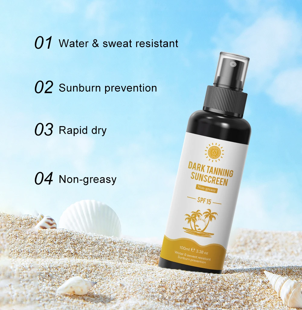 Private Label Dark Tanning Oil Sunscreen Lotion Tanning Oil Spray ...