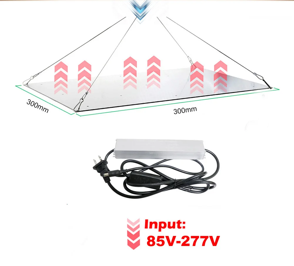 Samsung LM281B Quantum Board 65W LED Grow Light - Full Spectrum