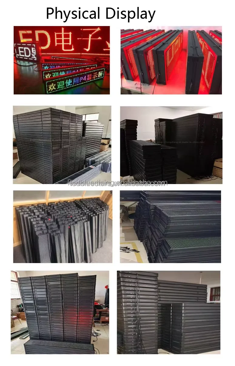 RS232 RS485 WIFI TCP/IP Port LED Display Sign IP65 Programmable