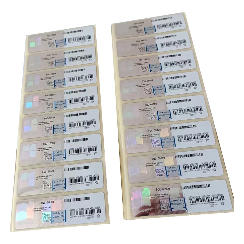 Win 11 Pro Oem Coa Sticker 100% Online Activation Lifetime Warranty Win ...