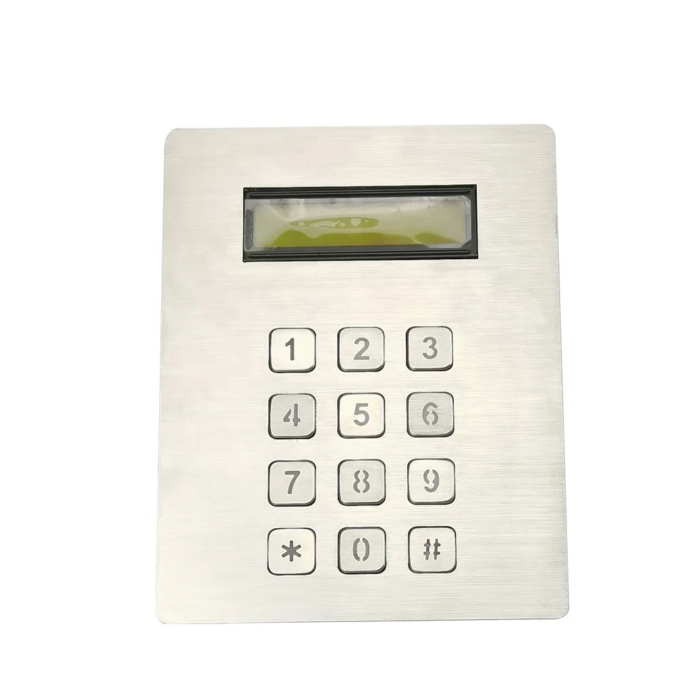 Alibaba.com: stainless steel I2C 3x4 layout metal keyboard with LCD ...