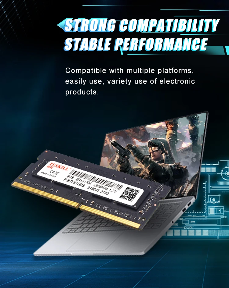 PUSKILL DDR4 Laptop RAM 8GB/16GB 3200MHz for Gaming - Lifetime Warranty ...