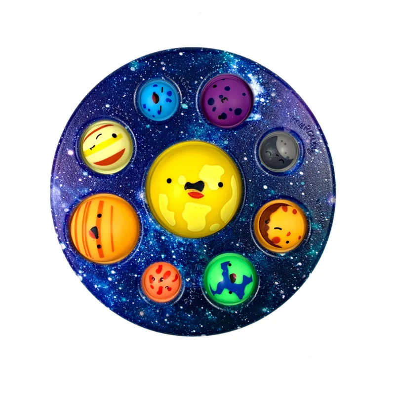 Kids Educational Planet Dimples Fidget Toy Space Solar System Dimple ...