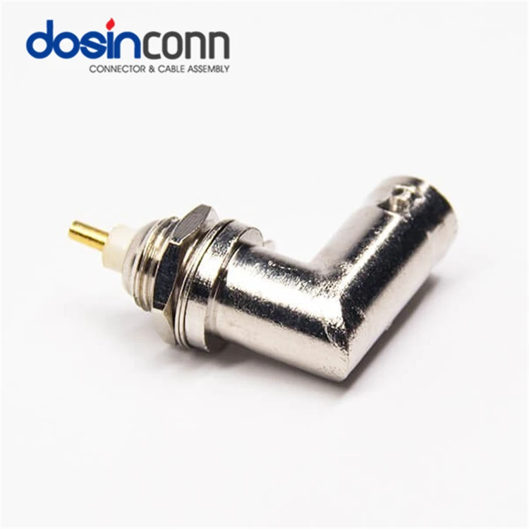 Bnc Bulkhead Rack Female Right Angle Solder Connector 50ohm - Buy Bnc ...