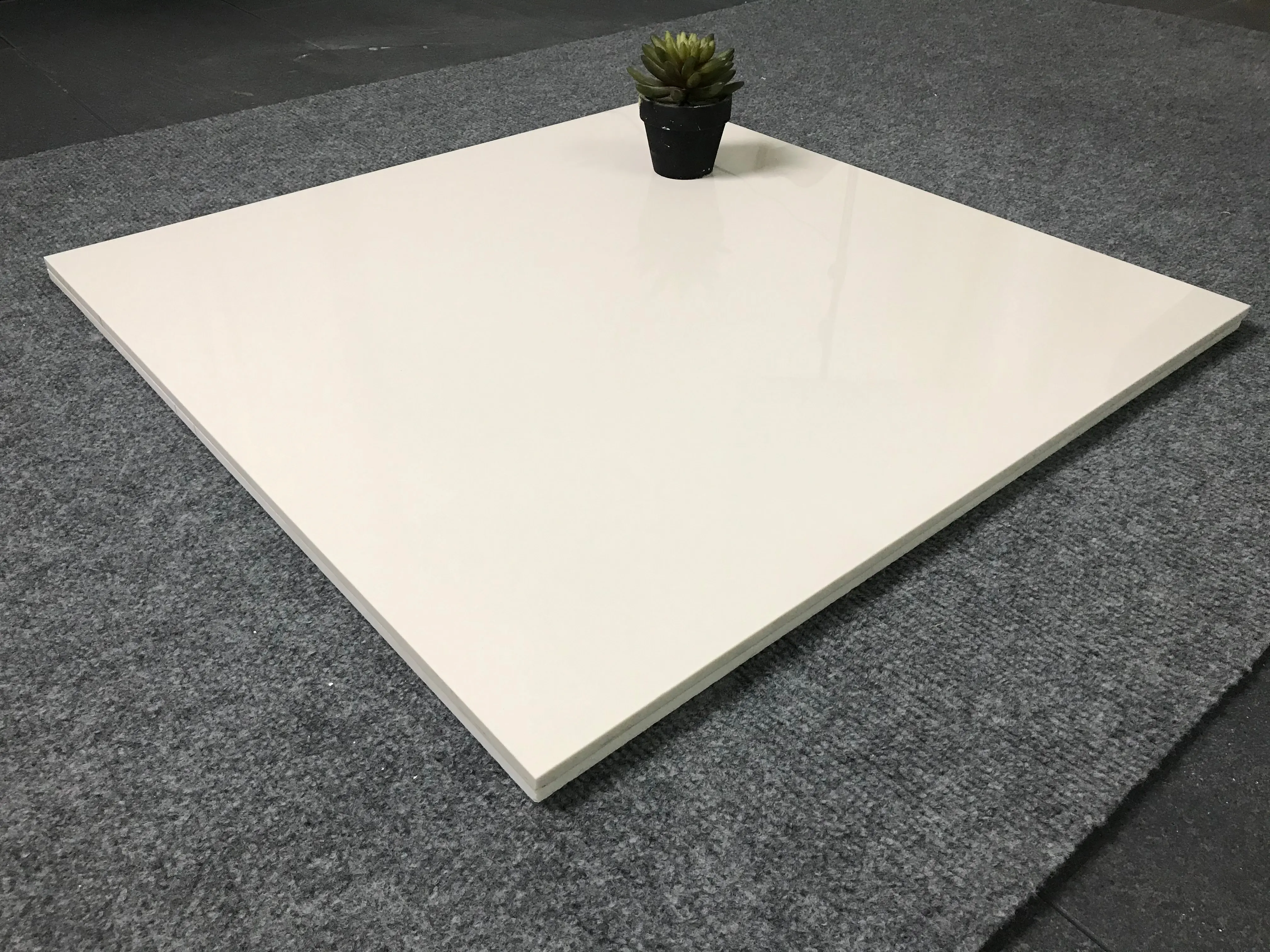 Foshan Porcelain Plain White Marble Tiles 800x800 Flooring Tiles 60x60 ...