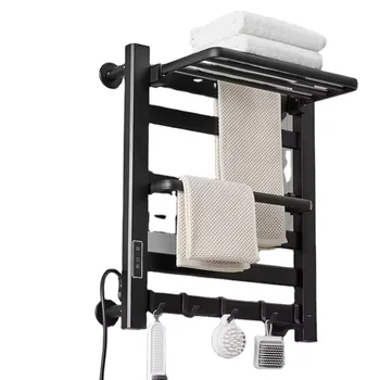 Bathroom Wall Mounted Smart Bath Towel Rail Racks Electric Heating ...