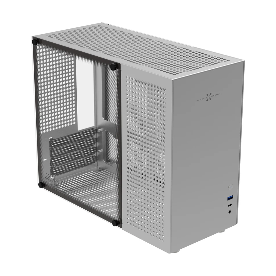 Aluminum MATX Mid Tower Gaming Computer Case ATX&SFX Support