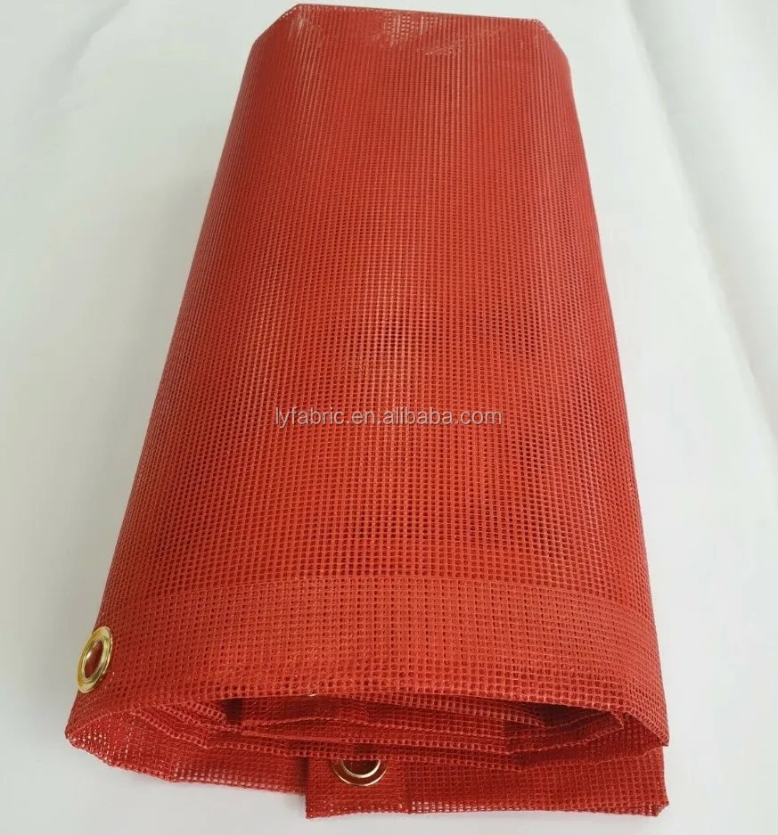 Dip Coated Pvc Mesh Fabric Hole Vinyl Mesh Tarps Material Polyester ...
