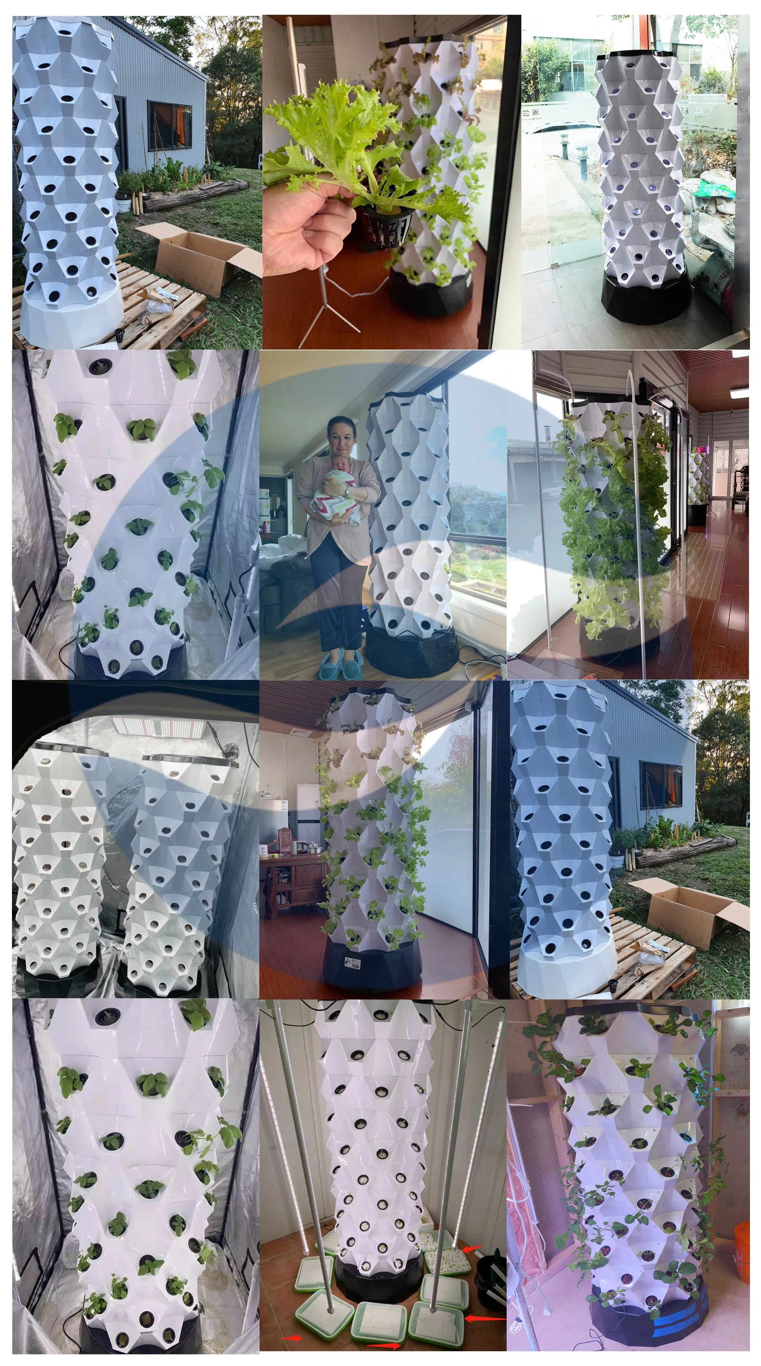 Hydroponic Farming - Vertical Tower Container Grow System