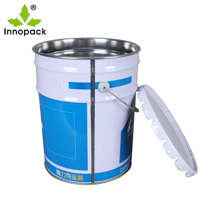 5 Gallon Un Approved Chemical Use Metal Pails 20l Tinplate Paint Metal ...