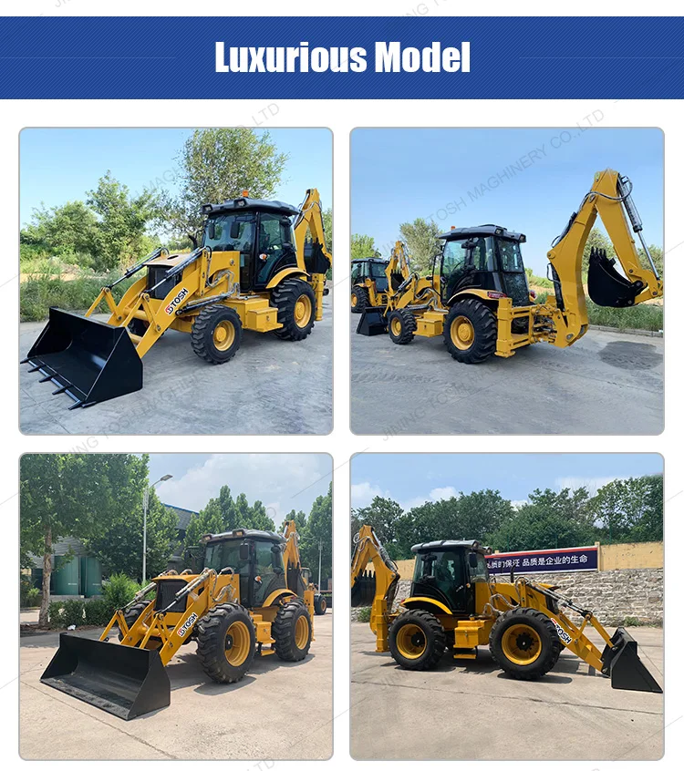 TOSH Extended Boom Side Shift Backhoe Loader: 1T-15T Diesel Wheel Loader, 2-Year Warranty ...