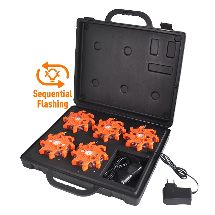 5 PACK Sequential LED Flare Warning Lights Emergency Warning Lights ...