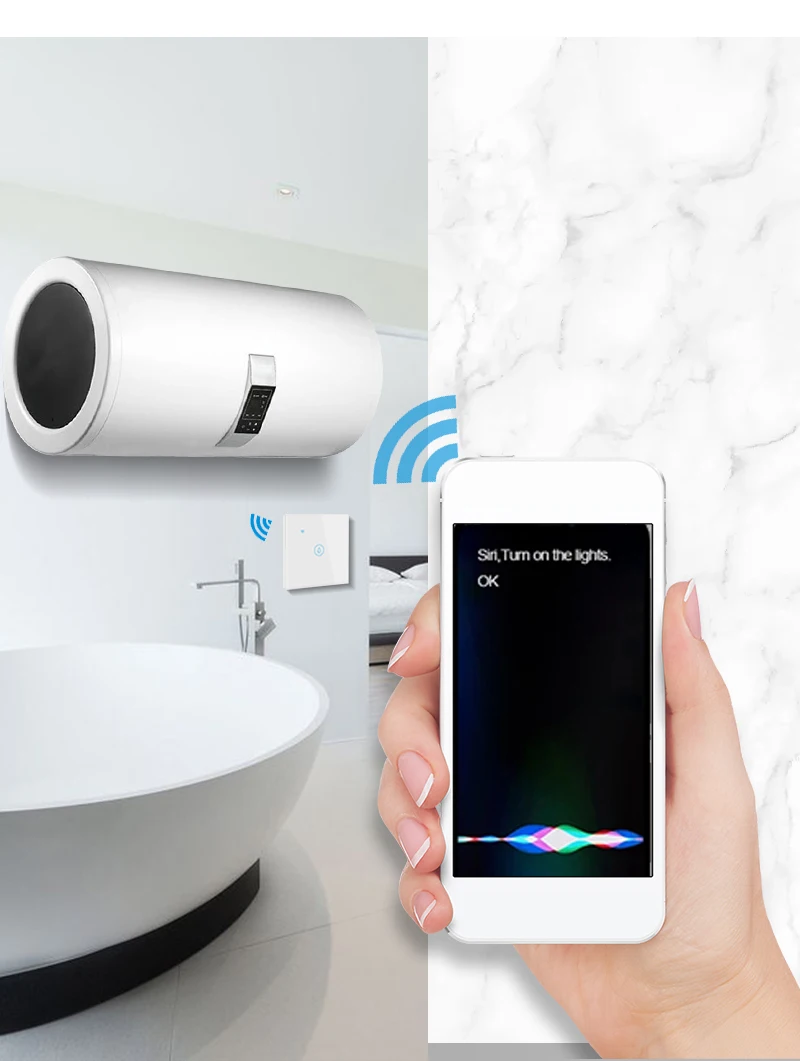 Homekit 20a Smart Touch Switch For Boiler Water Heater,Timer Panel ...