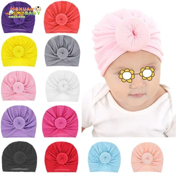 Original Baby Turbans Headwraps Design 20 Colours Newborn Cotton Turban ...