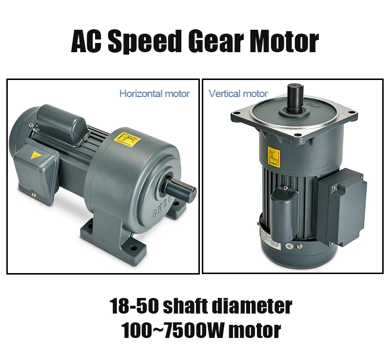 Three Phase 1hp 220v/380v/440v Small Ac Reduction Motor Geared Vertical ...