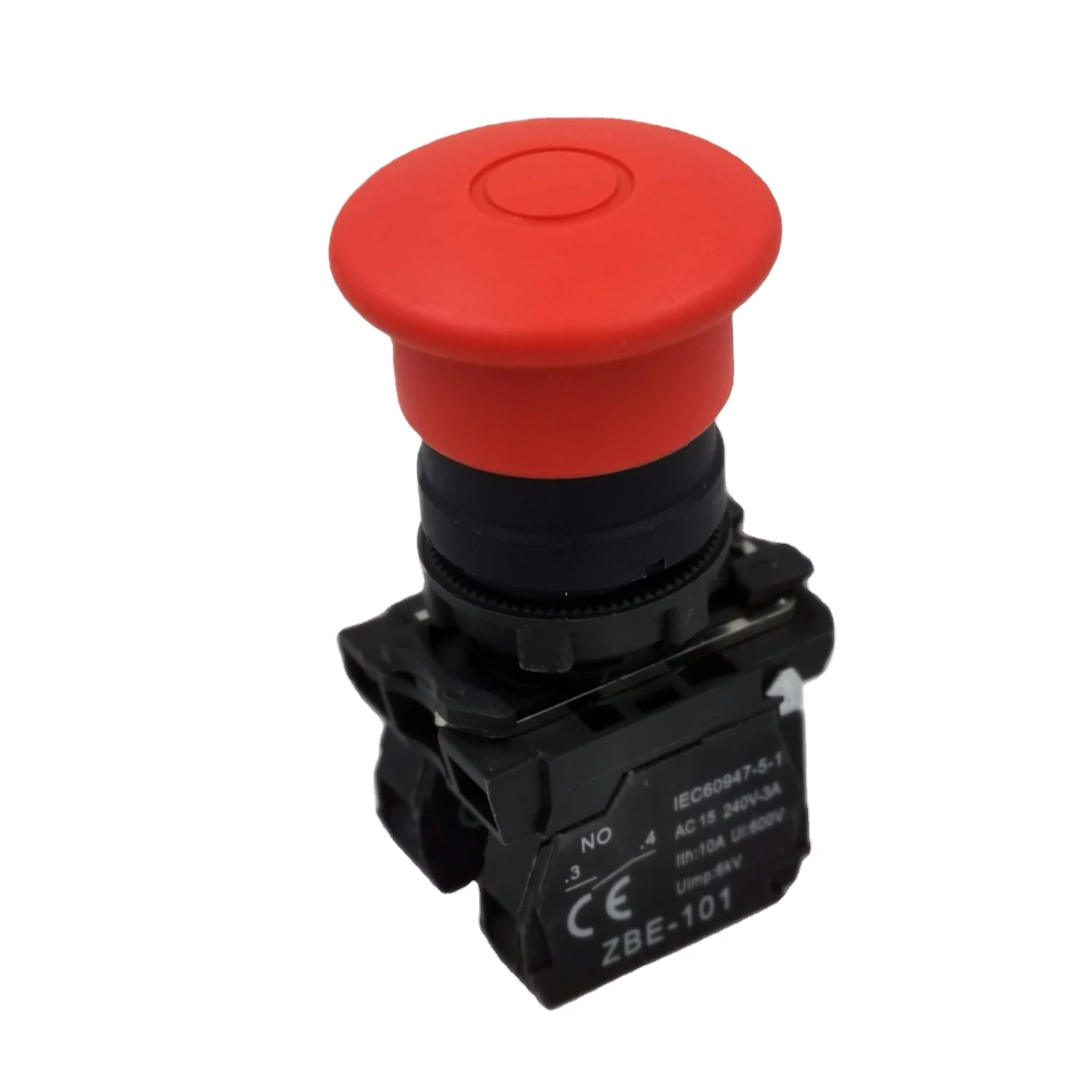 22mm emergency stop and shutdown mushroom push button switch with red pusher push pull 40mm XB5 ...