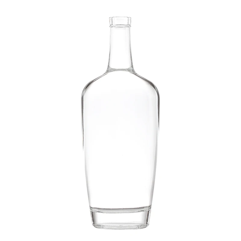 Custom Shape Empty Spirits 750ml 1 Liter Gin Glass Bottle For Liquor ...