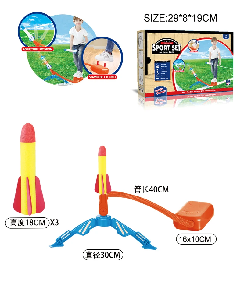 LED Rocket Launcher - Fun and Whistle for Kids & Adults