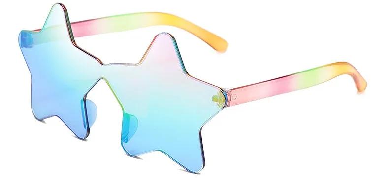 Star Lens Sunglasses For Women Clear Plastic Glasses Style Sunglasses ...