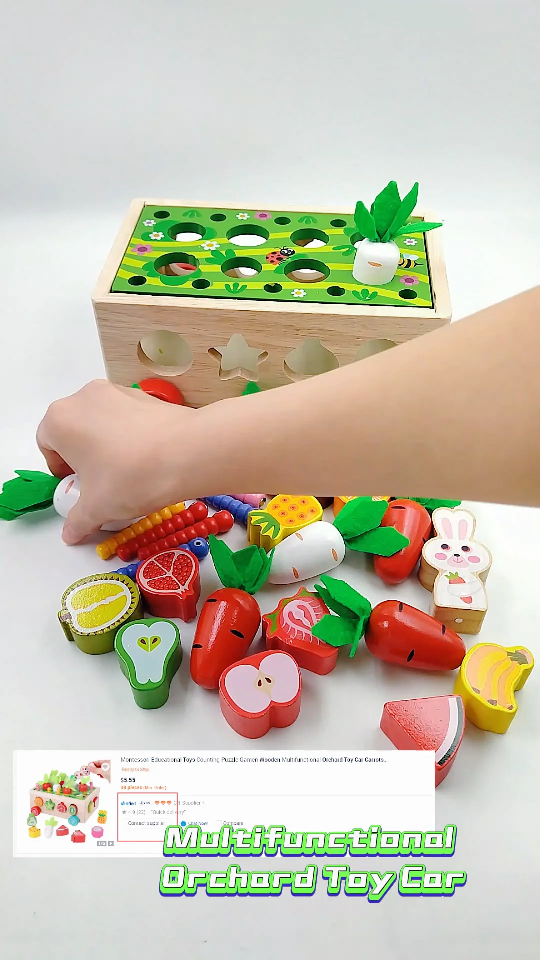 Hot Sale Wood Preschool Learning Fine Motor Skills Game Toddlers ...