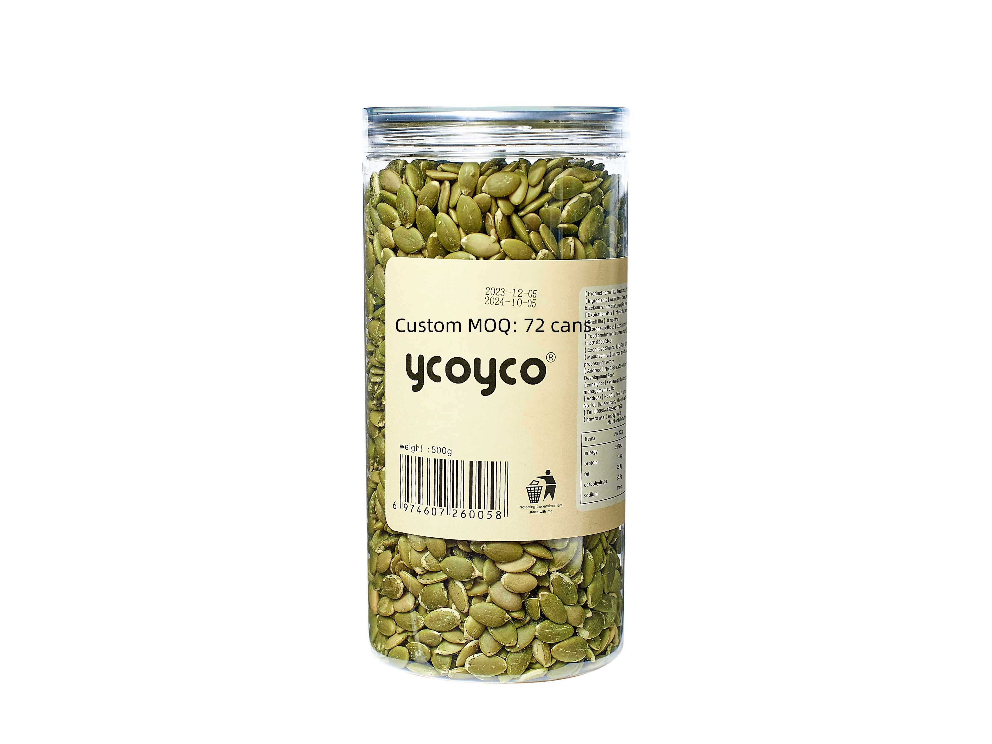 Ycoyco 500g Snacks Wholesale Original Taste Canned Daily Nut Healthy ...