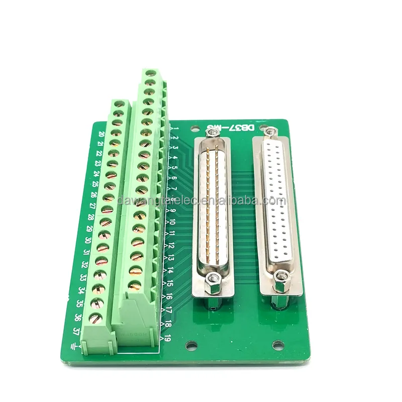 DB37-MG Adapter Board - Male Female Header Breakout PCB