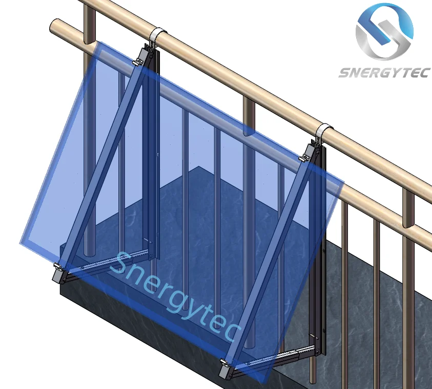 Adjustable Triangle Racks for Solar Panels on Balcony Mounting Brackets ...