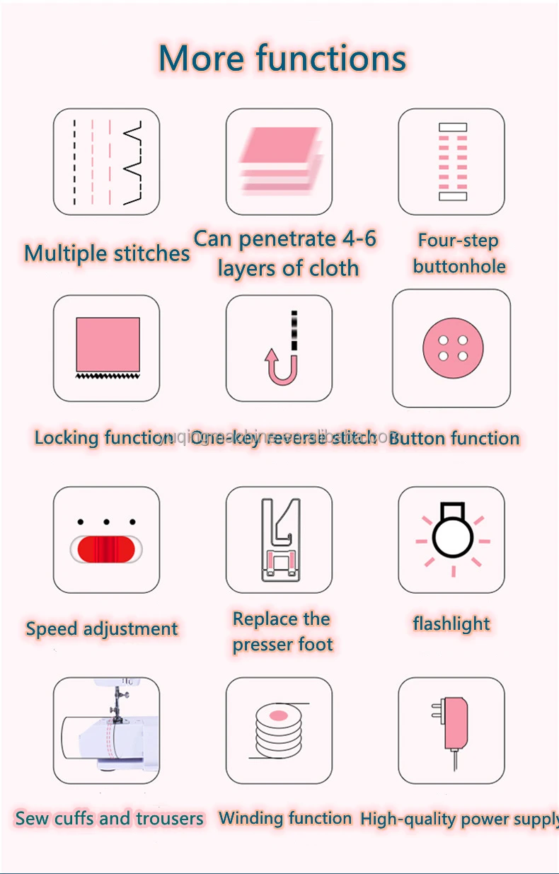 Direct Drive Double Needle Rod Mechanism Walking Foot Lockstitch Sewing ...