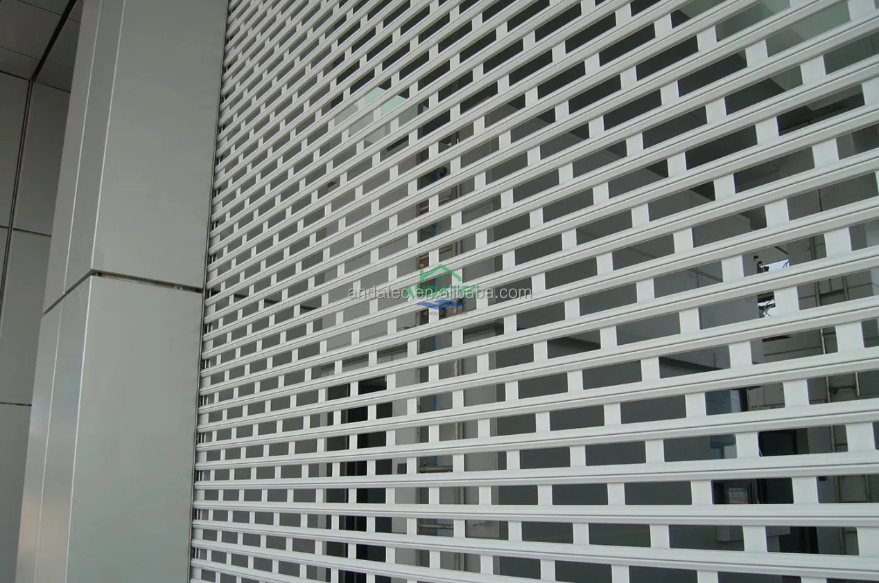 Industrial Steel Perforated Ventilation Security Grill Roll Doors - Buy ...
